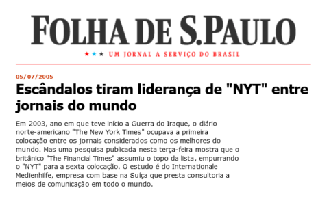 The Top Ten of world's best newspapers - IMH Service